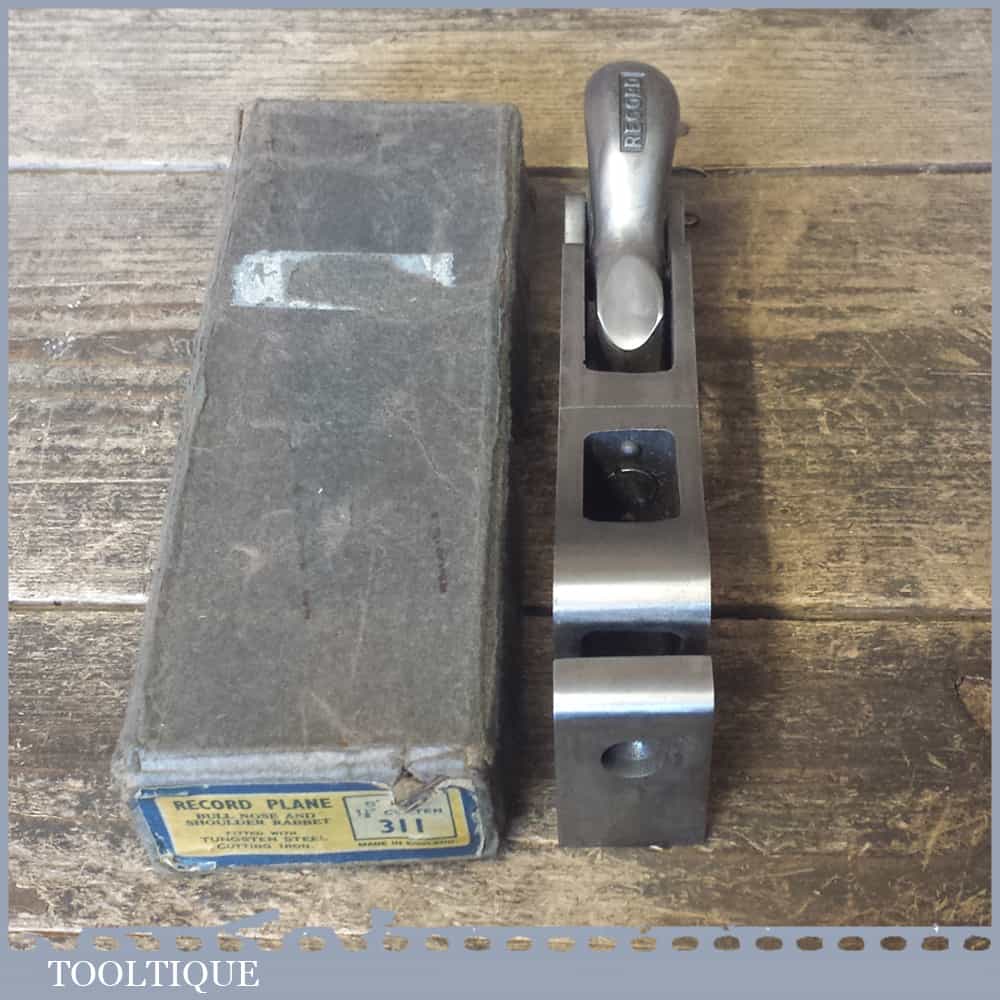 Vintage Boxed Record No: 311 Shoulder Bull Nose Chisel Plane – Fully ...