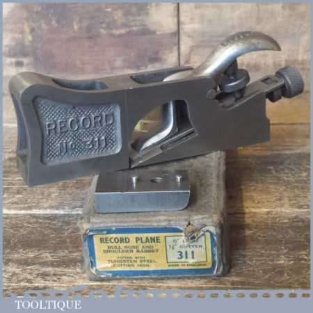 Vintage Boxed Record No: 311 Shoulder Bull Nose Chisel Plane – Fully ...