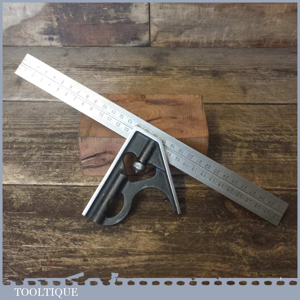 Vintage Cast Steel Adjustable Combination Square – Fully Refurbished ...