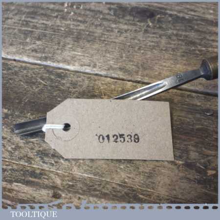 Vintage No: 18 Robert Sorby 1/4” Curved Wood Carving Gouge Chisel ...
