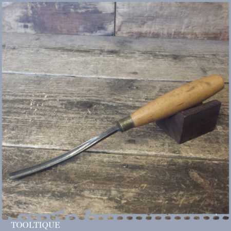 Vintage No: 18 Robert Sorby 1/4” Curved Wood Carving Gouge Chisel ...