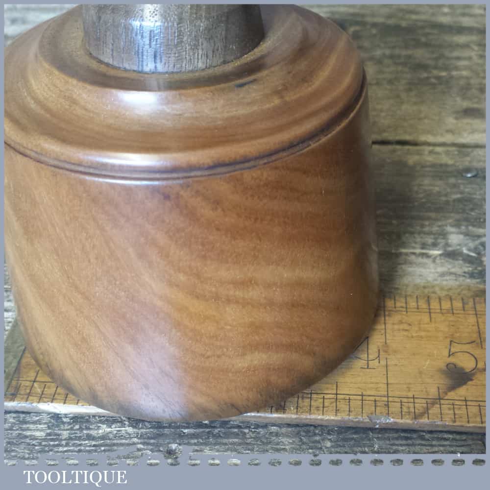Old Lignum Vitae Hand Turned Carving Mallet Walnut Handle Boxwood Wedge ...
