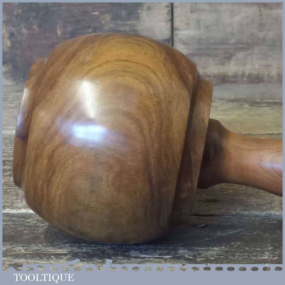 Old Lignum Vitae Hand Turned Carving Mallet Yew Handle Ebony Wedge ...