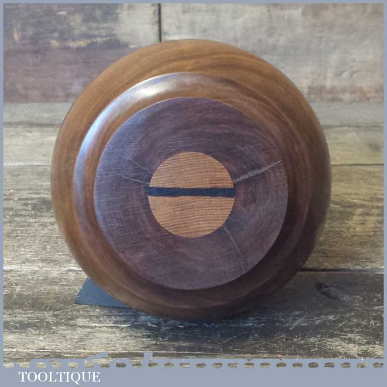 Old Lignum Vitae Hand Turned Carving Mallet Yew Handle Ebony Wedge ...