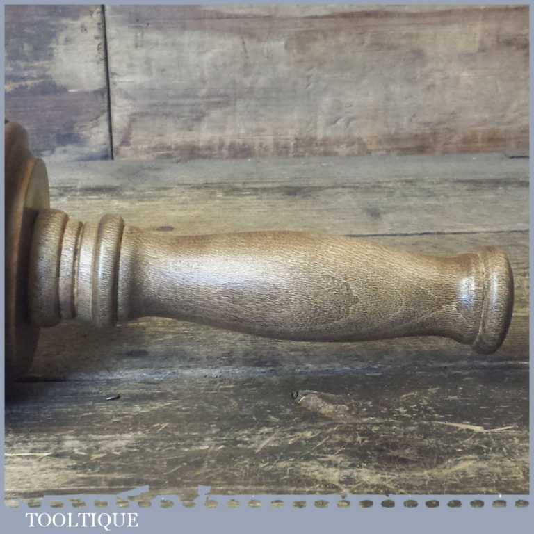 Old Lignum Vitae Carving Mallet London Plane Handle Ebony Wedge | Tooltique