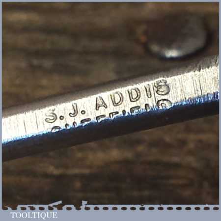 Vintage S.J. Addis No: 11 1/16” Straight Wood Carving Veiner Gouge ...