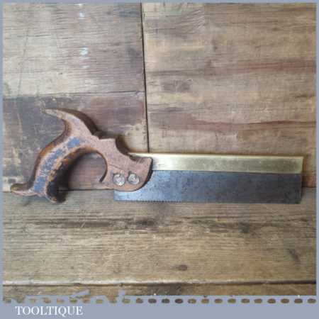 Vintage R Groves & Sons 8” Brass Back Dovetail Saw 16 TPI – Sharpened ...