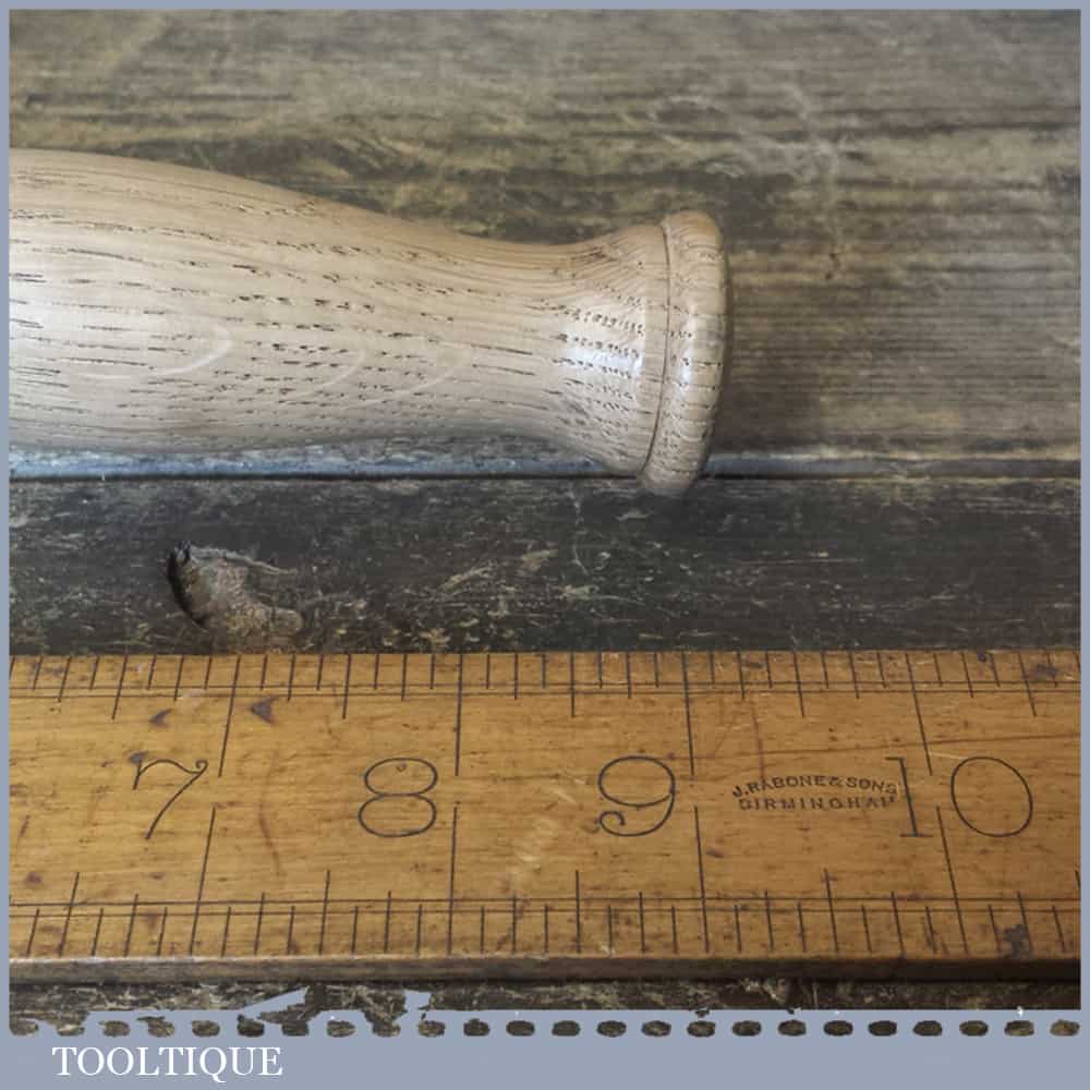 Old Lignum Vitae Hand Turned Carving Mallet – Oak Handle Boxwood Wedge ...