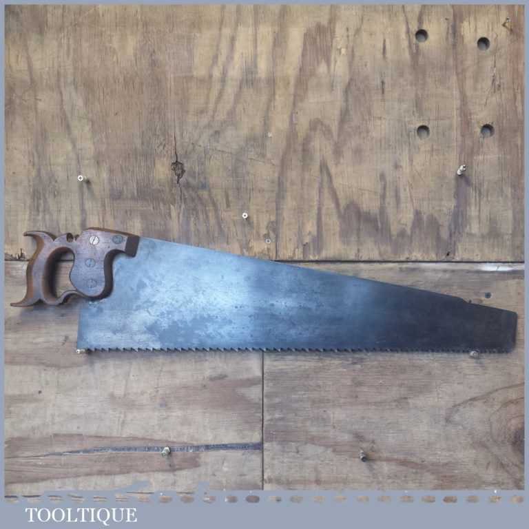 Rare Antique Atkin & Sons 1896 26” Rip Saw 2 ½ TPI – Refurbished ...