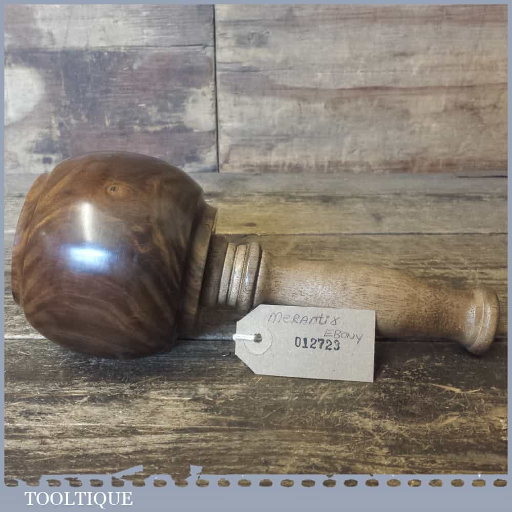 Old Lignum Vitae Hand Turned Carving Mallet – Meranti Handle Ebony ...