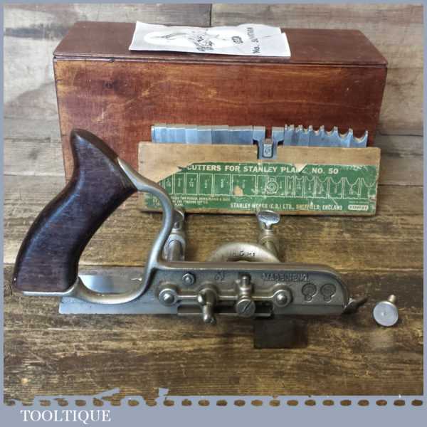 Vintage Boxed Stanley No: 50 Combination Plough Plane – Fully ...