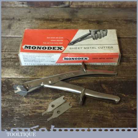 Vintage Boxed Monodex Sheet Metal Cutter – Good Condition | Tooltique
