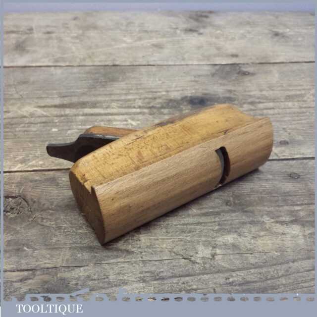 Vintage Pattern Makers Beech Wood Round Bottom Block Plane | Tooltique
