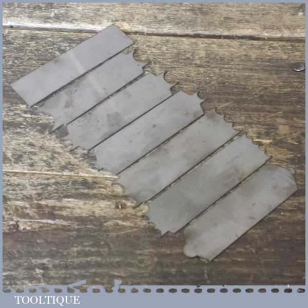 Set Of 7 No: Vintage Cutters For Scratch stock For No: 66 Stanley ...