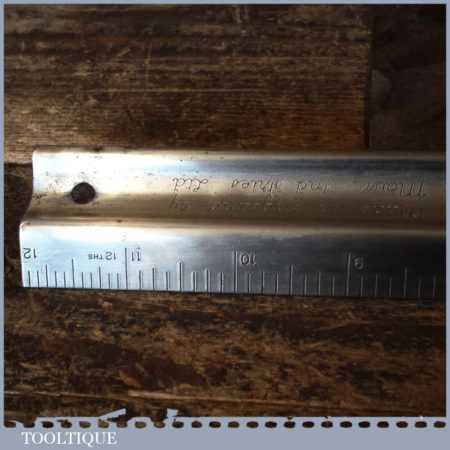 Vintage Maun 12” Imperial Safety Ruler – Good Condition | Tooltique