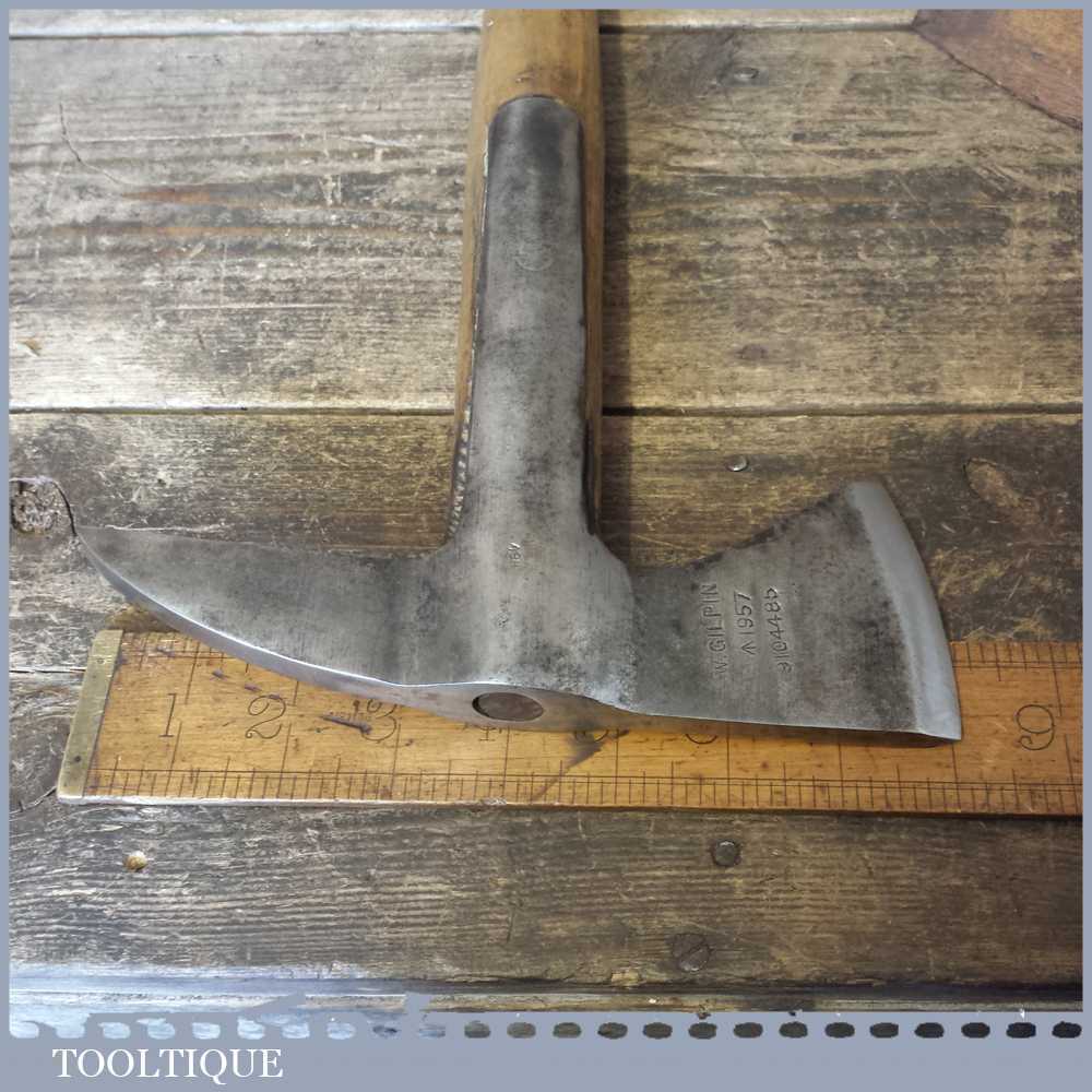 Vintage W Gilpin Strapped Fireman’s Axe – Broad Arrow 1957 | Tooltique
