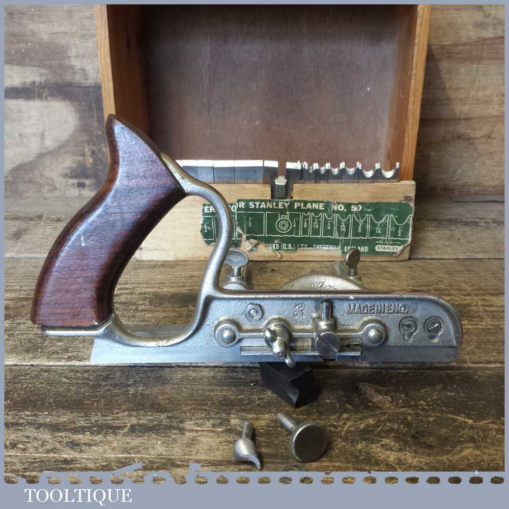 Vintage Boxed Stanley No: 50 Combination Plough Plane – Fully ...