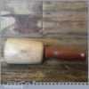 Nice Woodcarver’s Mallet 3 ½” Wide Oak Head Mahogany Handle | Tooltique