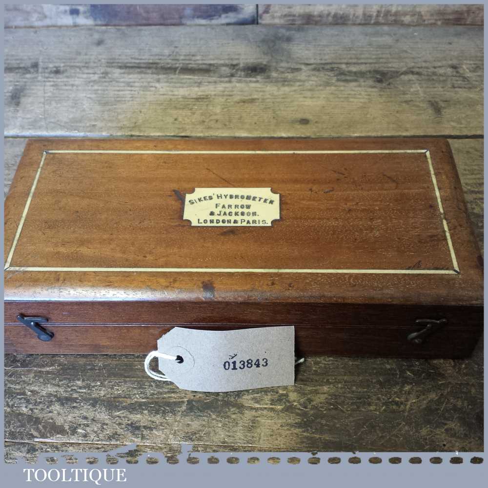 Antique Boxed Farrow & Jackson Sikes Proof Testing Hydrometer Kit ...