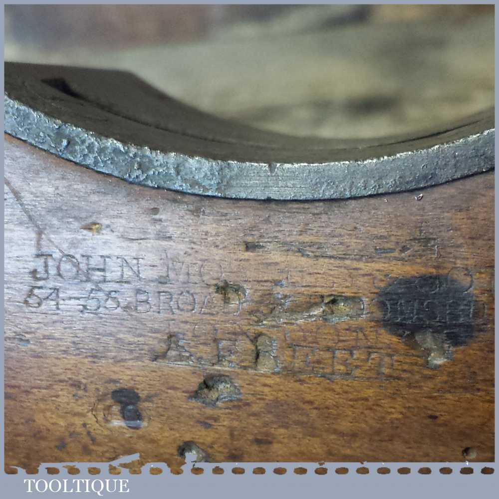 Rare Antique John Moseley Wheelwright’s Steel Soled Beech Jarvis Plane ...