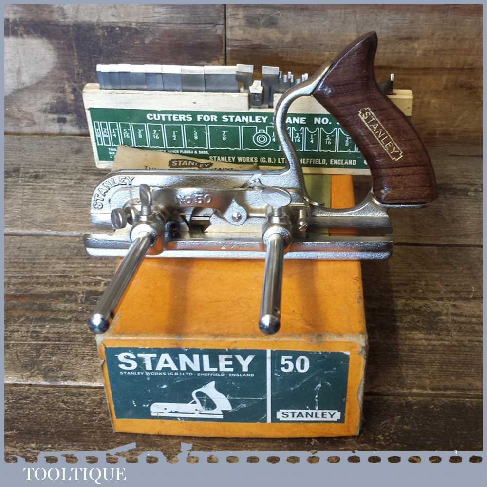 Vintage Boxed Stanley No: 50 Combination Plough Plane – Fully ...