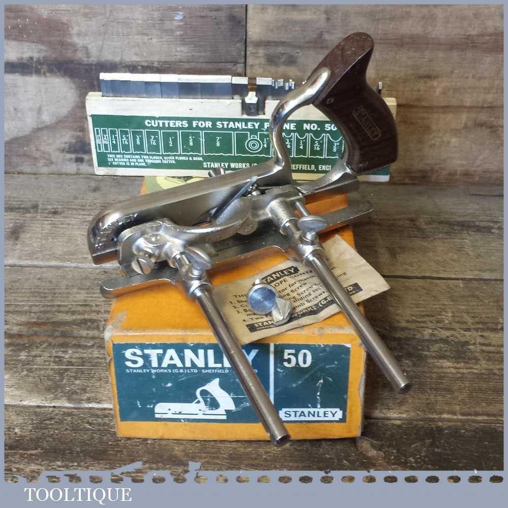 Vintage Boxed Stanley No: 50 Combination Plough Plane – Fully ...