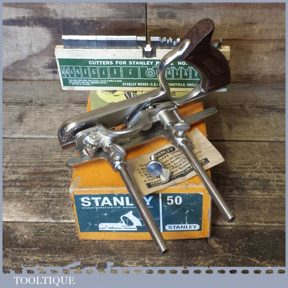 Vintage Boxed Stanley No: 50 Combination Plough Plane – Fully ...