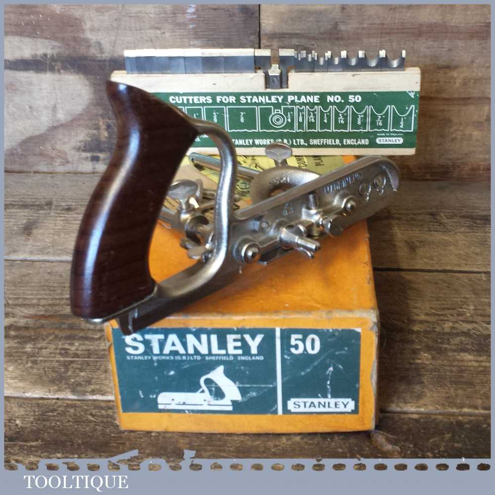 Vintage Boxed Stanley No: 50 Combination Plough Plane – Fully ...