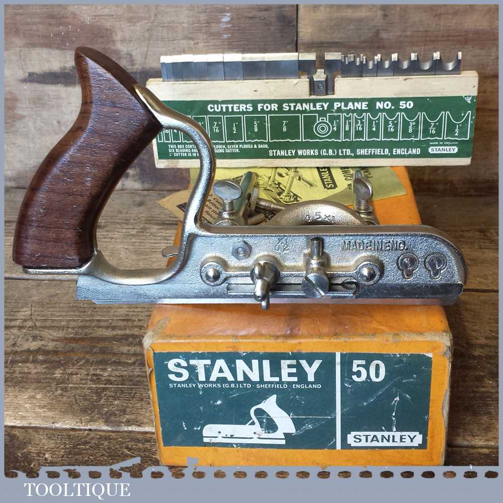 Vintage Boxed Stanley No: 50 Combination Plough Plane – Fully ...