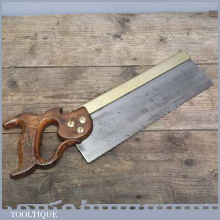 Vintage W Tyzack & Turner No: 13b Brass back Tenon Saw | Tooltique