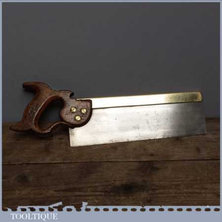 Vintage W Tyzack & Turner No: 13b Brass back Tenon Saw | Tooltique