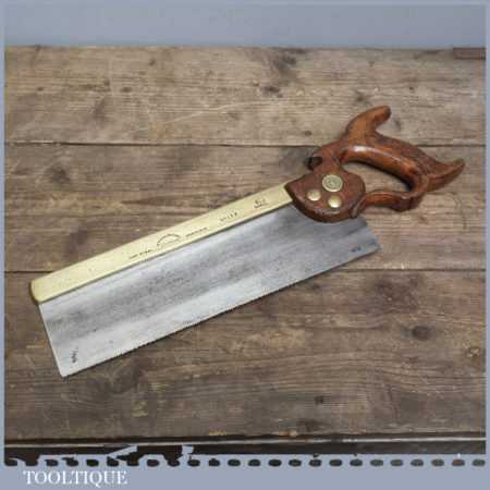 Vintage W Tyzack & Turner No: 13b Brass back Tenon Saw | Tooltique