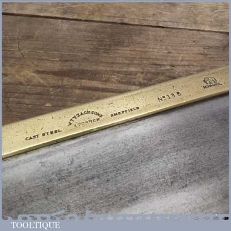 Vintage W Tyzack & Turner No: 13b Brass back Tenon Saw | Tooltique
