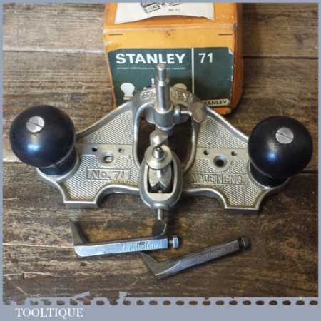Vintage Boxed Stanley No: 71 Hand Router Plane Complete – Good ...