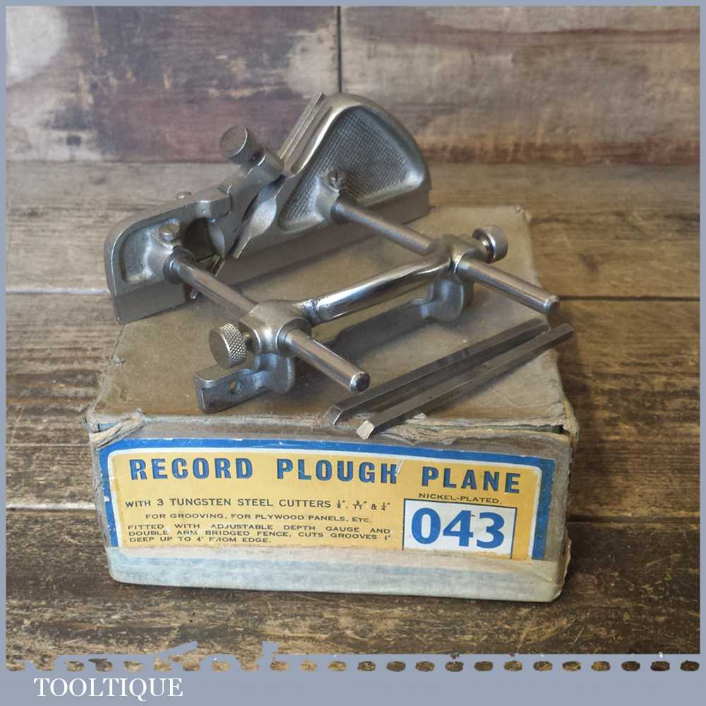 Vintage Boxed Record No: 043 Plough Plane – Fully Refurbished Ready To ...