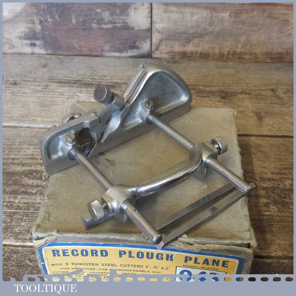 Vintage Boxed Record No: 043 Plough Plane – Fully Refurbished Ready To ...