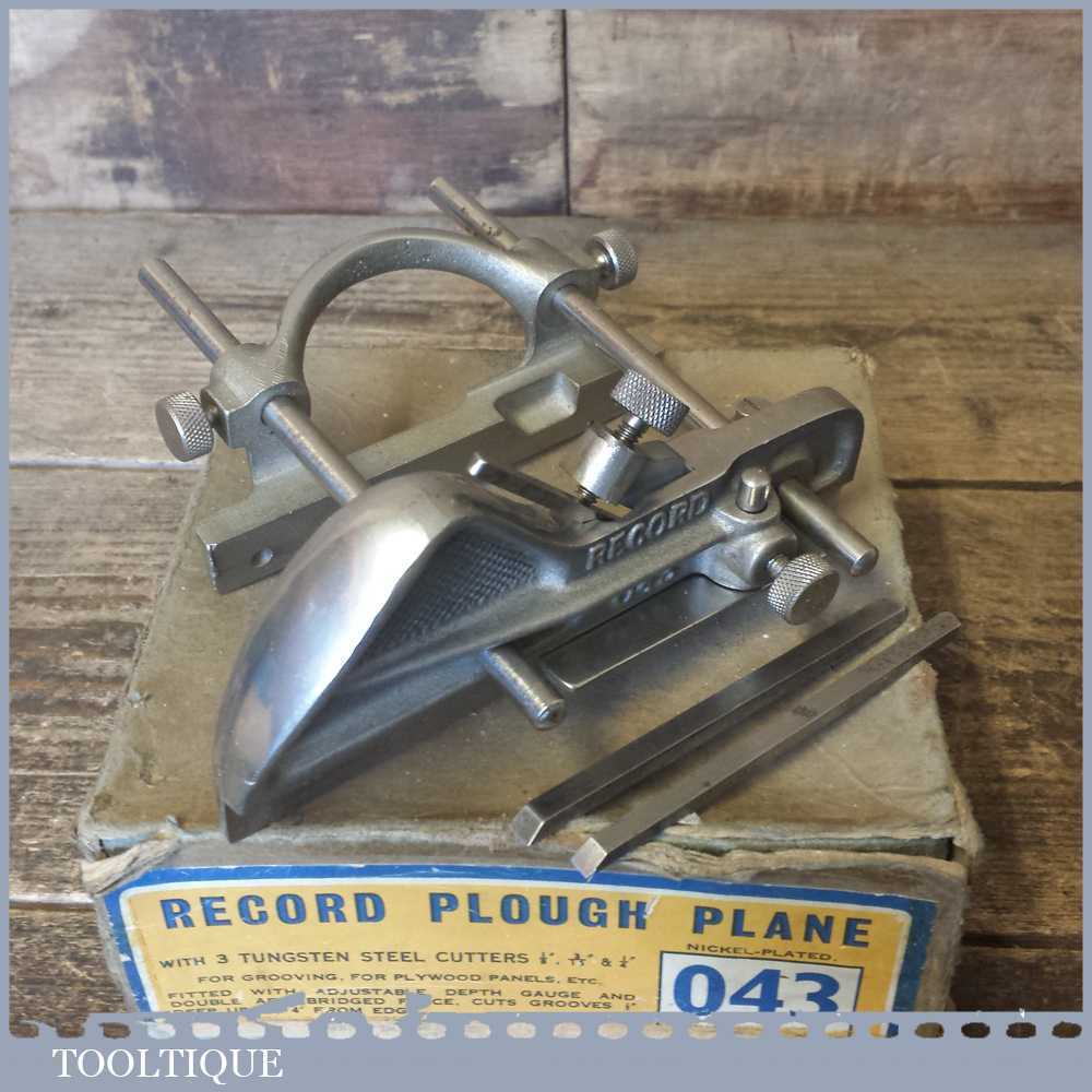 Vintage Boxed Record No: 043 Plough Plane – Fully Refurbished Ready To ...