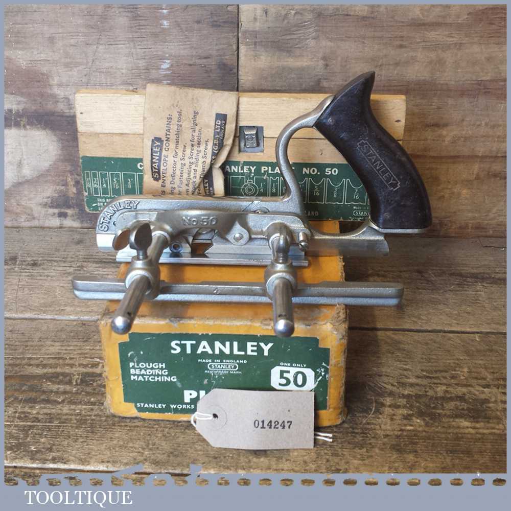 Vintage Boxed Stanley No: 50 Combination Plough Plane – Fully ...