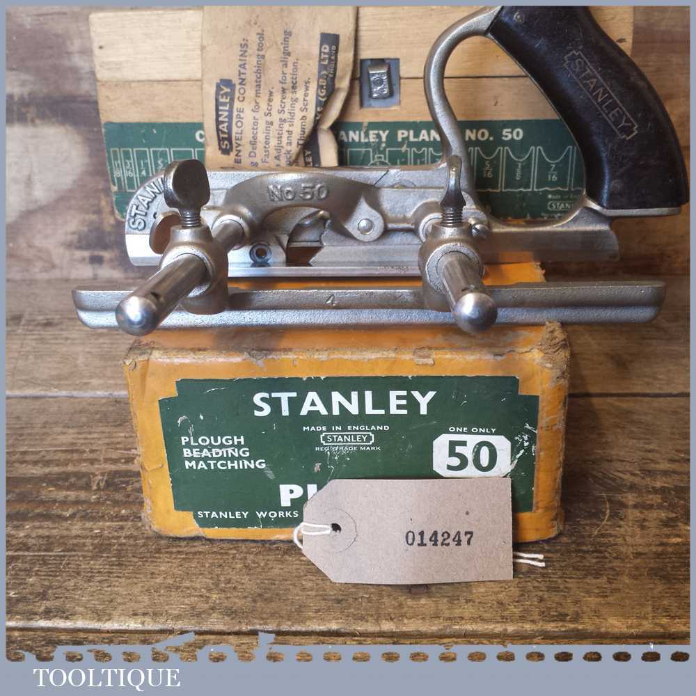 Vintage Boxed Stanley No: 50 Combination Plough Plane – Fully ...