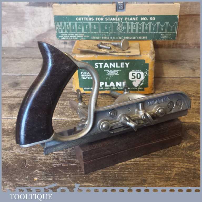 Vintage Boxed Stanley No: 50 Combination Plough Plane – Fully ...