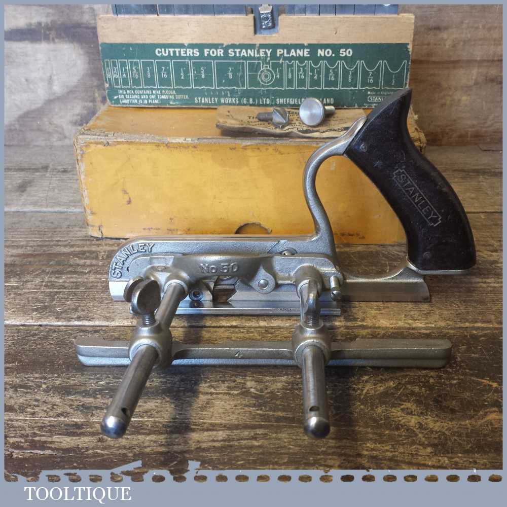 Vintage Boxed Stanley No: 50 Combination Plough Plane – Fully ...