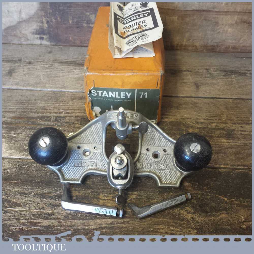 Vintage Boxed Stanley No: 71 Hand Router Plane Complete – Good ...