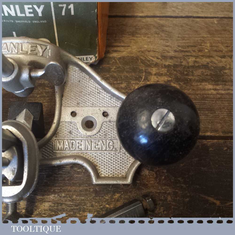 Vintage Boxed Stanley No: 71 Hand Router Plane Complete – Good ...