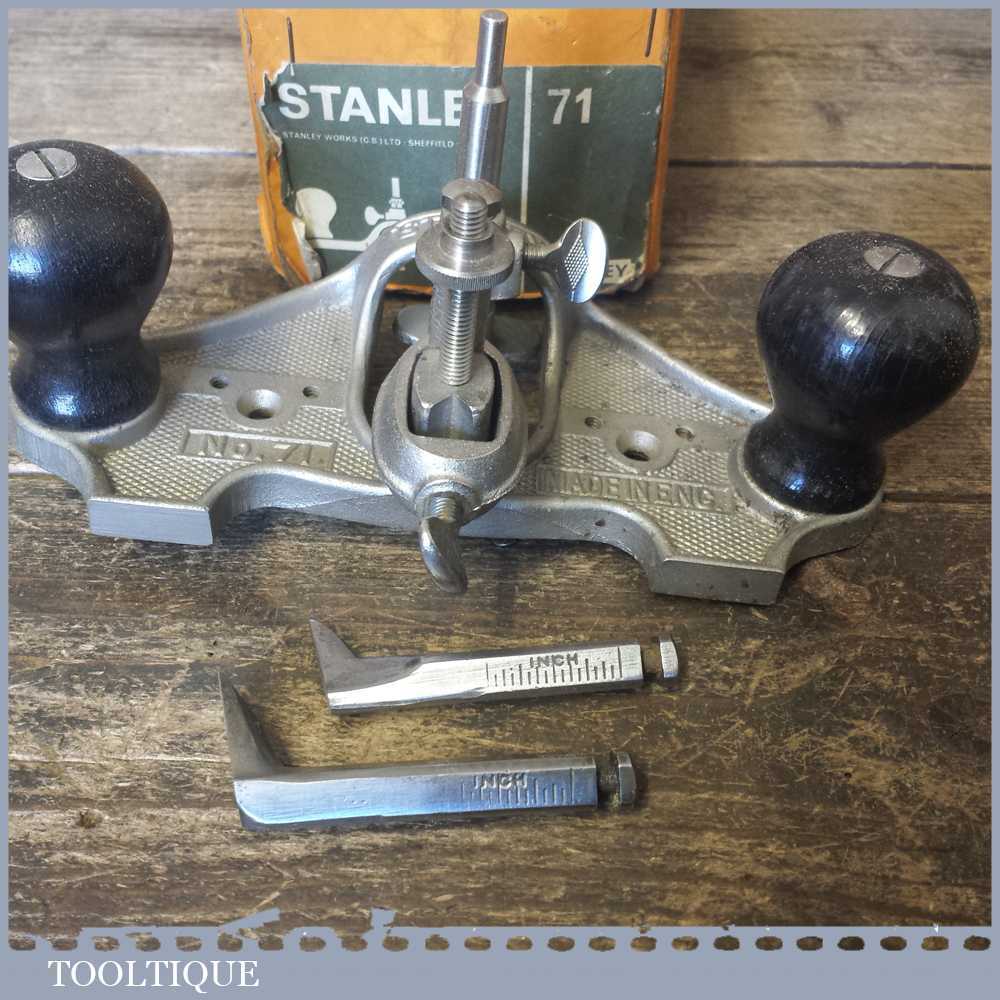 Vintage Boxed Stanley No: 71 Hand Router Plane Complete – Good ...