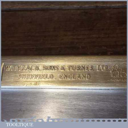 Vintage No: 120 W Tyzack & Turner 14” Brass Back Tenon Saw – Sharpened ...