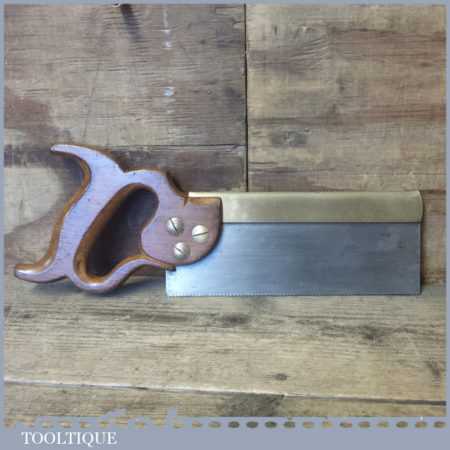 Vintage W. Tyzack Sons & Turner 8” Brass Back Tenon Saw RIP 18 TPI ...