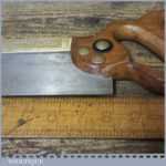 Vintage W. Tyzack Sons & Turner 8” Brass Back Tenon Saw RIP 18 TPI ...