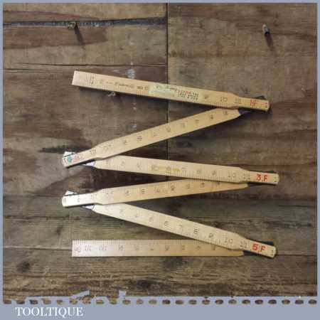 Vintage No 1612 Rabone 5 Fold 6 ft Imperial Rule – Good Condition ...