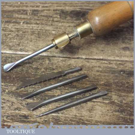 Vintage Beechwood Brass Multi Tool With 5 Attachments – Good Condition ...