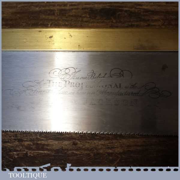 Vintage Spear & Jackson 12” Brass Back Tenon Saw 14 TPI – Sharpened ...